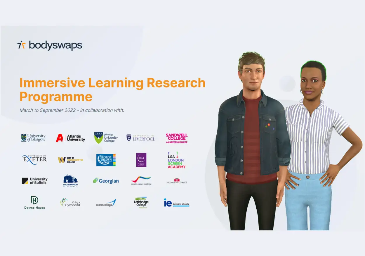20 universities and colleges join forces with Bodyswaps to explore VR ...